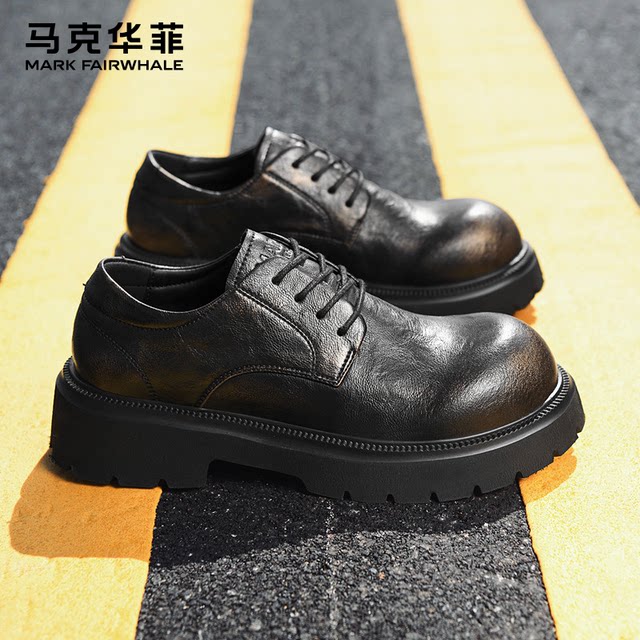 Mark Huafei men's shoes 2025 formal leather shoes men's thick-soled ...