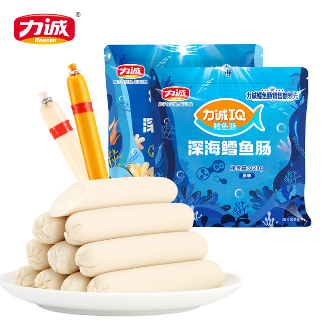 Licheng deep-sea cod sausage 323g/bag children's healthy and nutritious ...