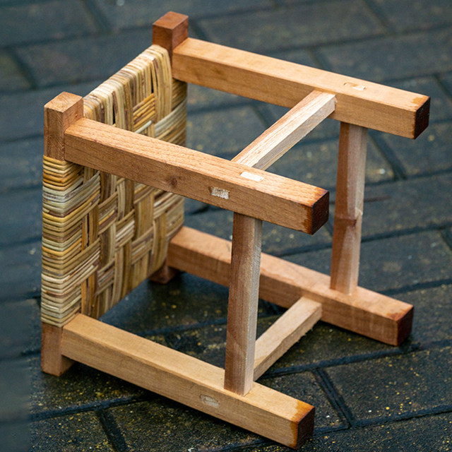 Rattan stool Yunnan ethnic handmade Internet celebrity small stool ...