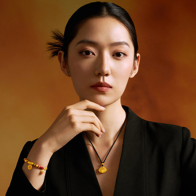 Chao Acer heirloom ancient filigree blessing lock gold necklace pendant ...