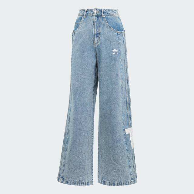 Adidas Clover Women's Pants 2024 Summer Side Breasted Loose Straight ...