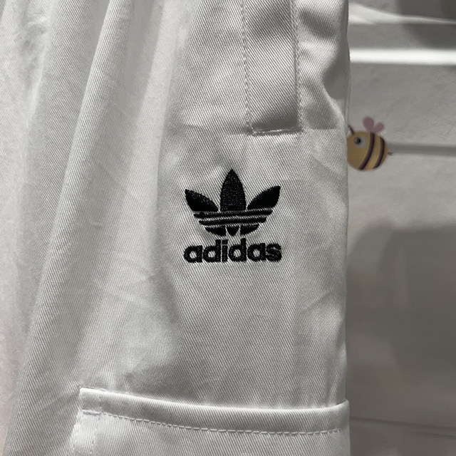 Adidas clover women's pants 2024 winter three stripes pure cotton loose ...