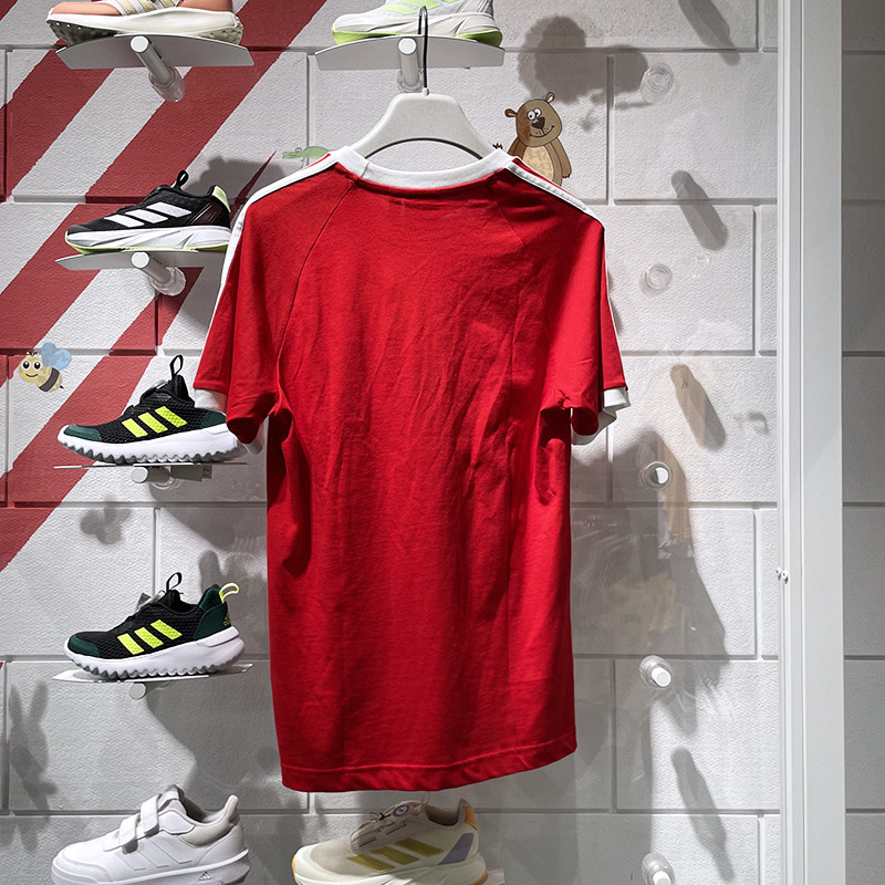 Adidas Sanye Short -sleeved Male 2024 Summer Summer Classic Cotton ...