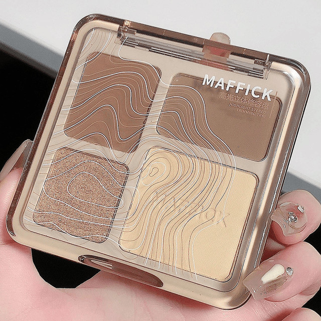 Four-color contouring palette, high-gloss contouring palette for ...