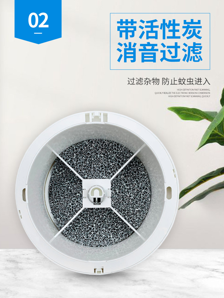 Fresh Air System ABS Round Air Outlet Cover - Louver Ventilation Mesh Cover