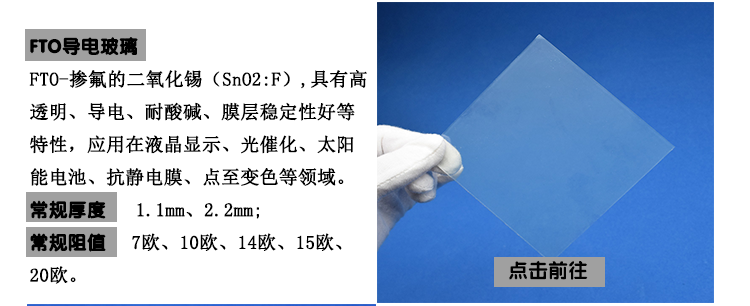 Vidrio conductivo de forma/fto/ito tamaño personalizado