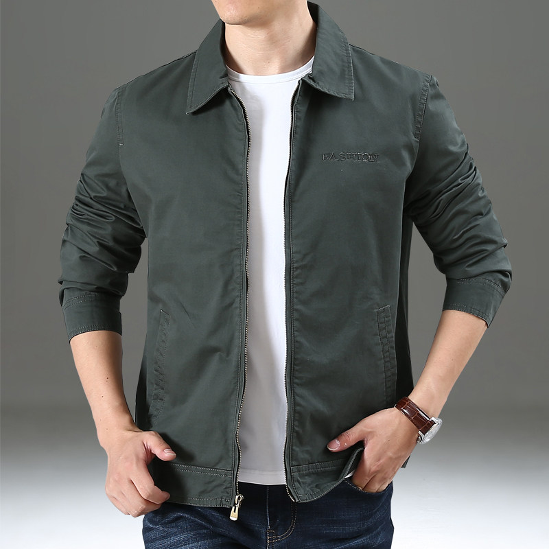 Off-code clearance spring and autumn men's casual thin pure cotton ...