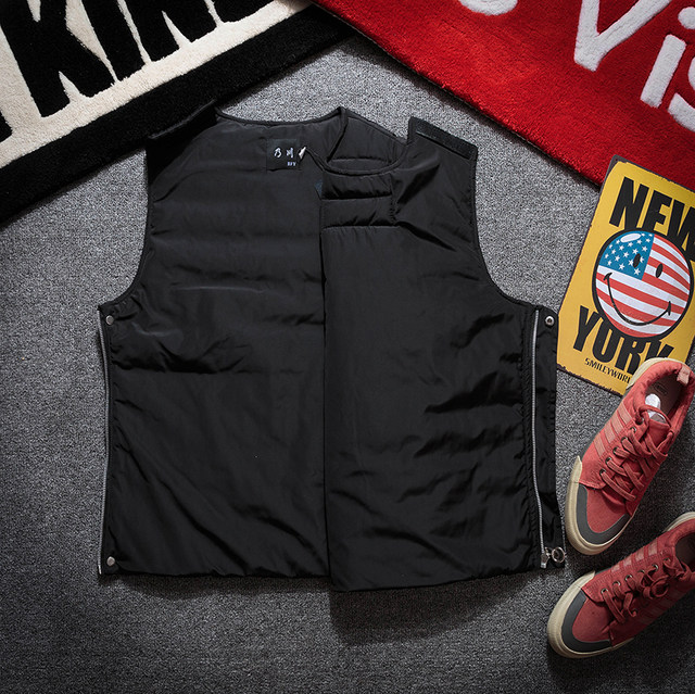 Autumn and winter vest men eat chicken second -level armor warm thickened sleeveless cotton ...