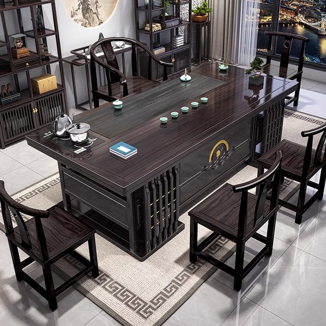 New Chinese Tea Table and Chair Group Coffee Terminal Camellia Tea ...