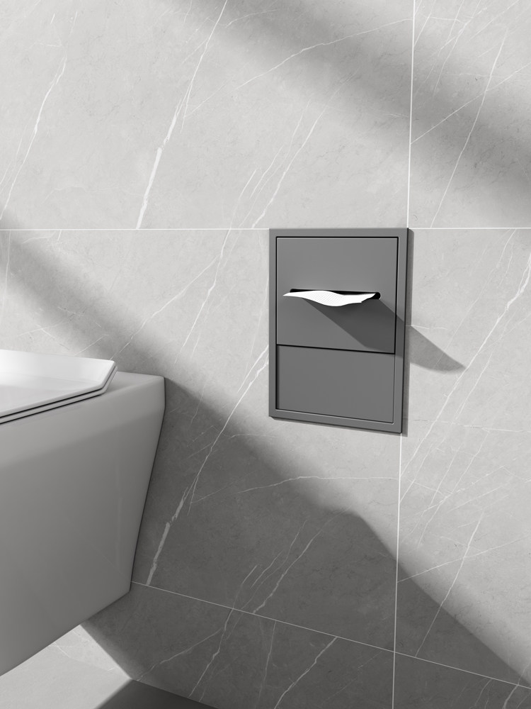 304 Stainless Steel Recessed Bathroom Paper Holder - Wall Mounted ...