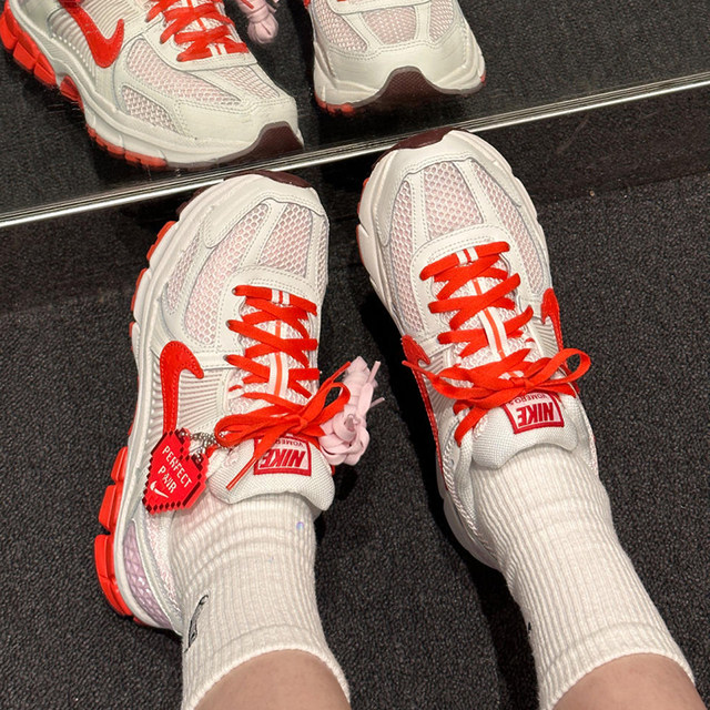 Nike women's shoes 2025 spring VOMERO 5 Valentine's Day limited retro ...