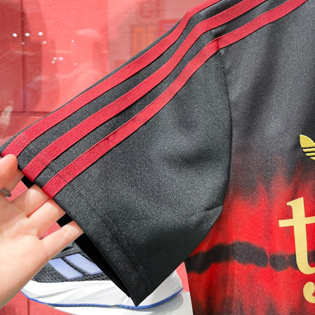 Adidas Clover Men's 2025 Spring Manchester United Tie-Dye Football ...