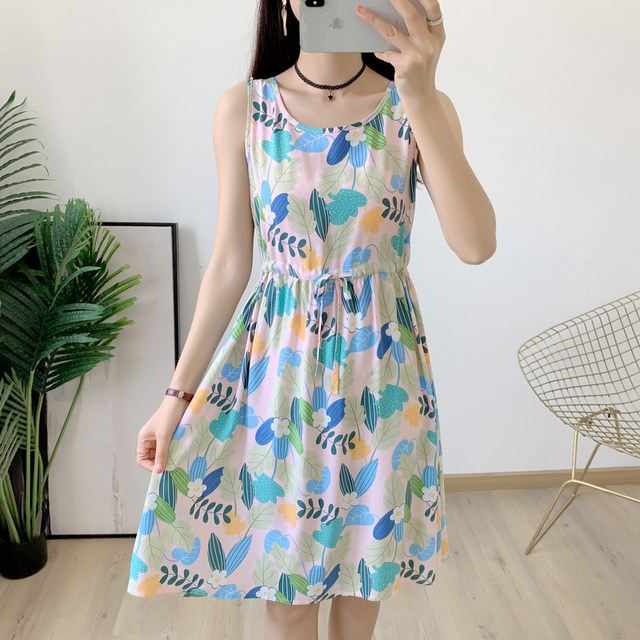 2024 new summer style petite short outer wear cotton silk dress ...
