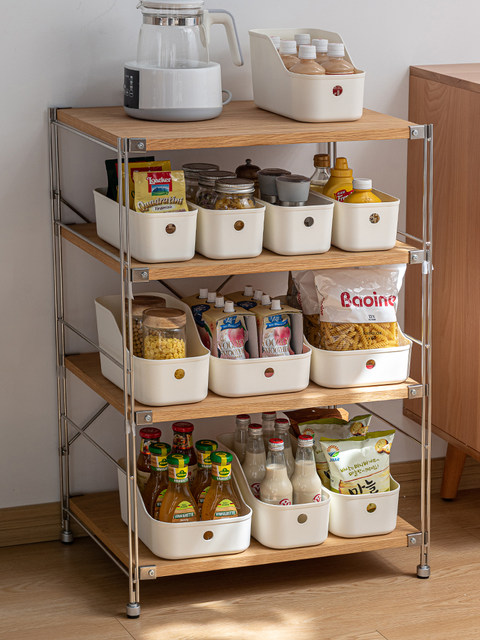 Japanese-style storage box white simple cabinet drawer-type snack ...