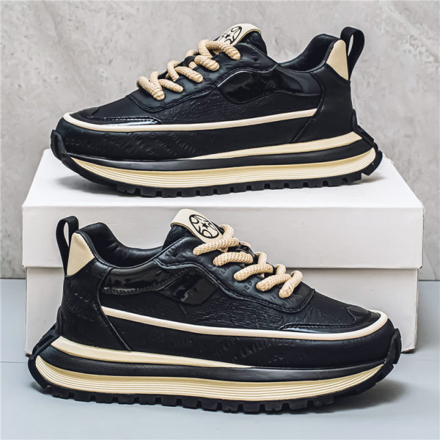Spring and summer men's shoes trendy high-end and versatile big head ...