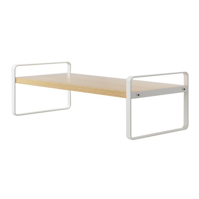 Desktop computer elevated desk storage rack monitor elevated rack base ...