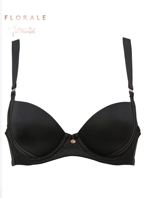 Triumph/Triumph Florale Elegant Blue Bell Large Breast Thin Support Bra ...