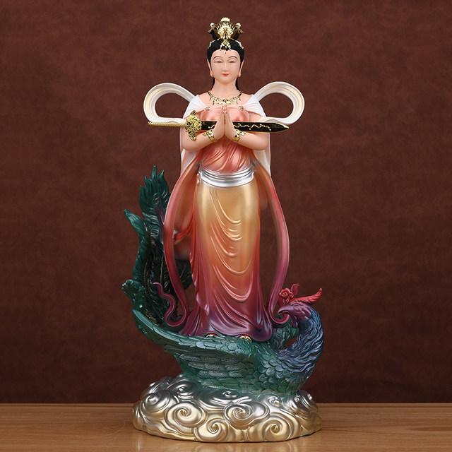 Jiutian Xuan Goddess seated statue Jiutian Niangniang Xuanmu Tianzun ...