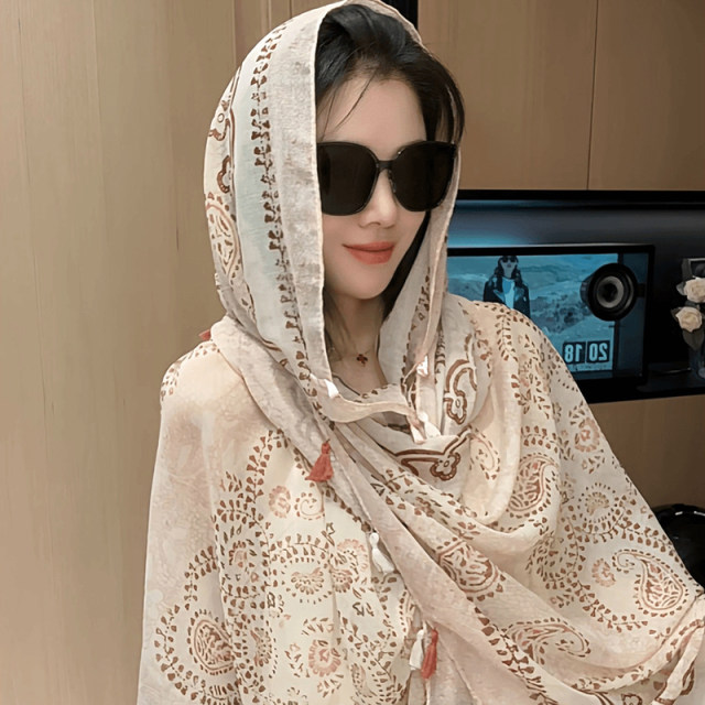 Babylon summer sun protection travel shawl fashionable and versatile ...