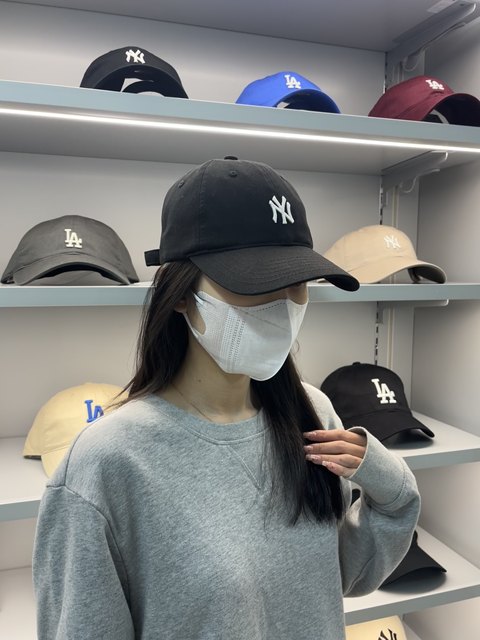 Korean MLB hat authentic 2025 new soft top small label NY sports LA ...