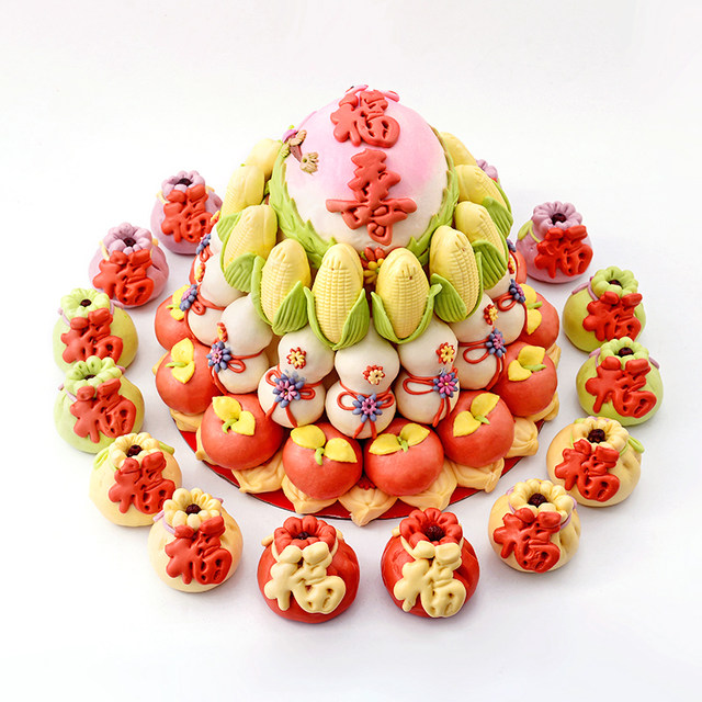 Shoutao Steamed Bun Shandong Jiaodong Flower Pastry Steamed Cake ...