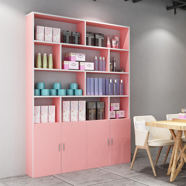Shop partition shelf product display cabinet beauty salon display table ...