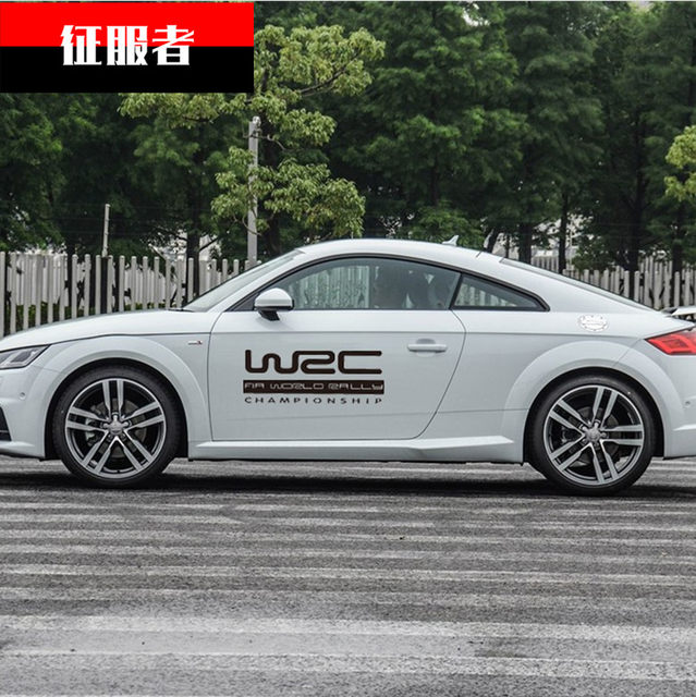 wrc car door stickers personalized decorative car decals rally car body ...