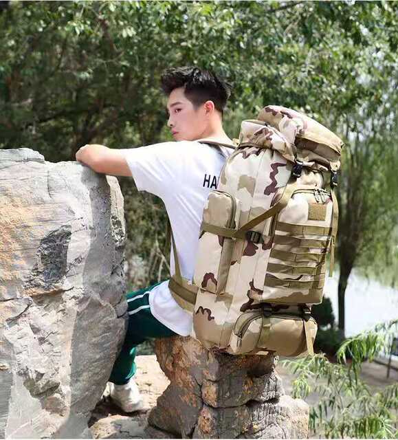 70L super large capacity backpack men's luggage backpack women's travel ...