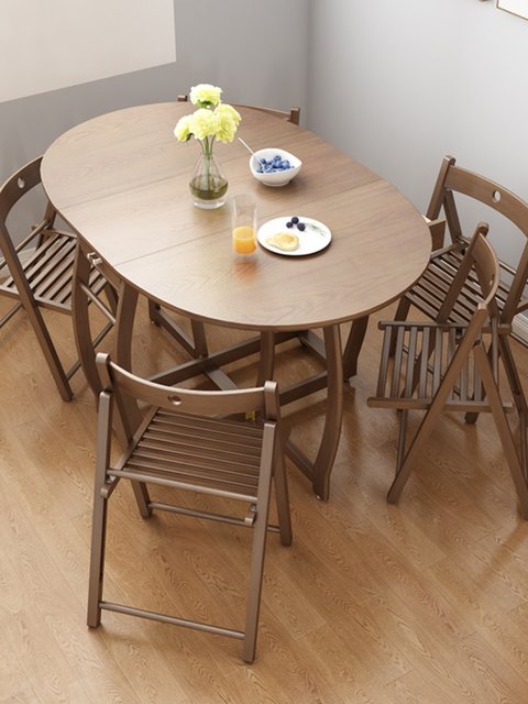 Folding dining table, small apartment restaurant, household dining ...