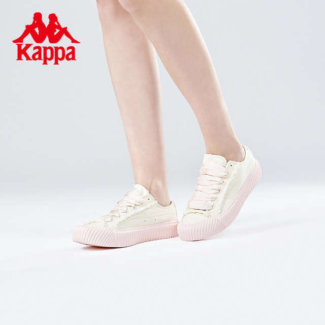Kappa Kappa string label canvas shoes for couples men and women low-top ...