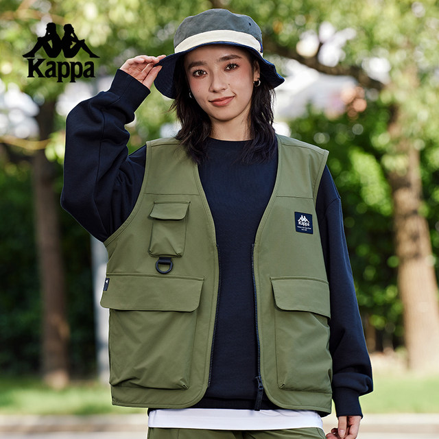 Kappa Kappa back-to-back sports vest for men 2024 new outdoor multi ...