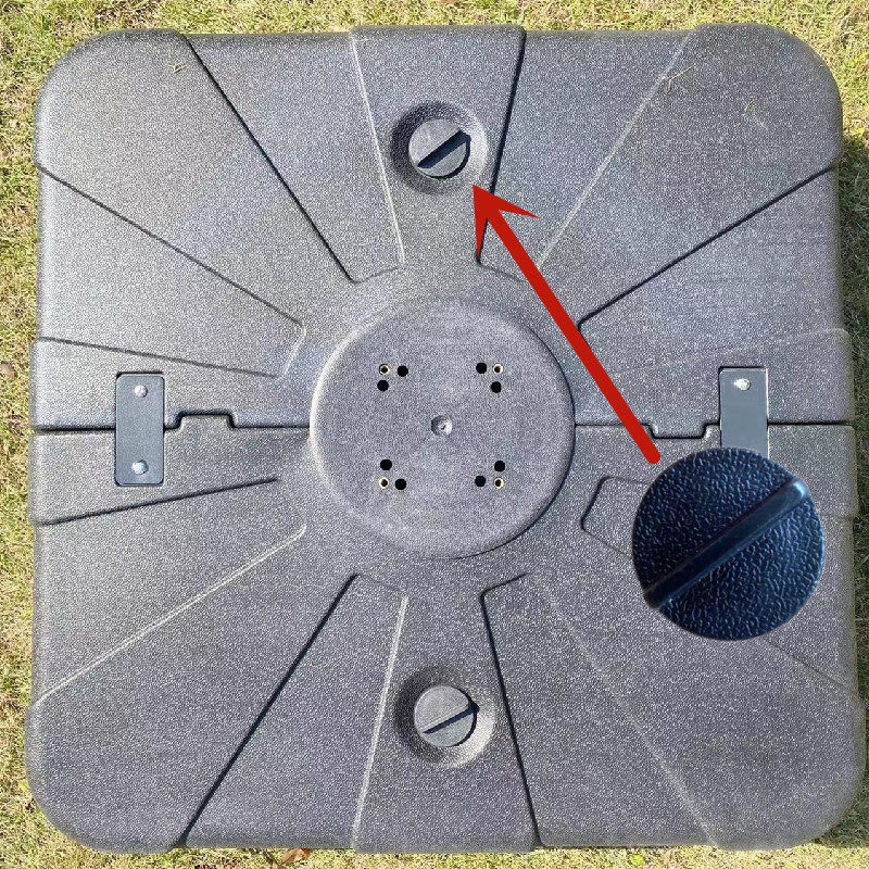 Parasol base cover drain port sun umbrella base water tank accessories ...