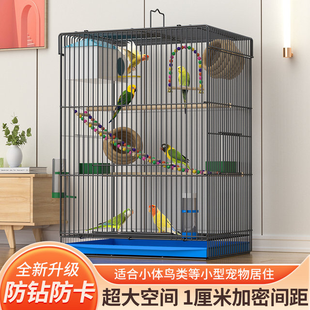 Bird Cage Large Luxury Large Breeding Bird Villa Cage Budgie Cage ...