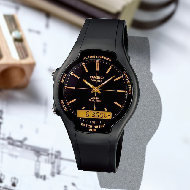 Casio men's watch casio dual display retro waterproof fashion casual ...