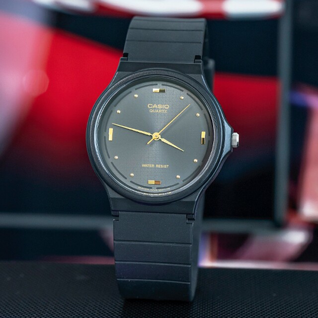 Casio small black watch watch CASIOMQ-76-1A2A7A men and women pointer ...