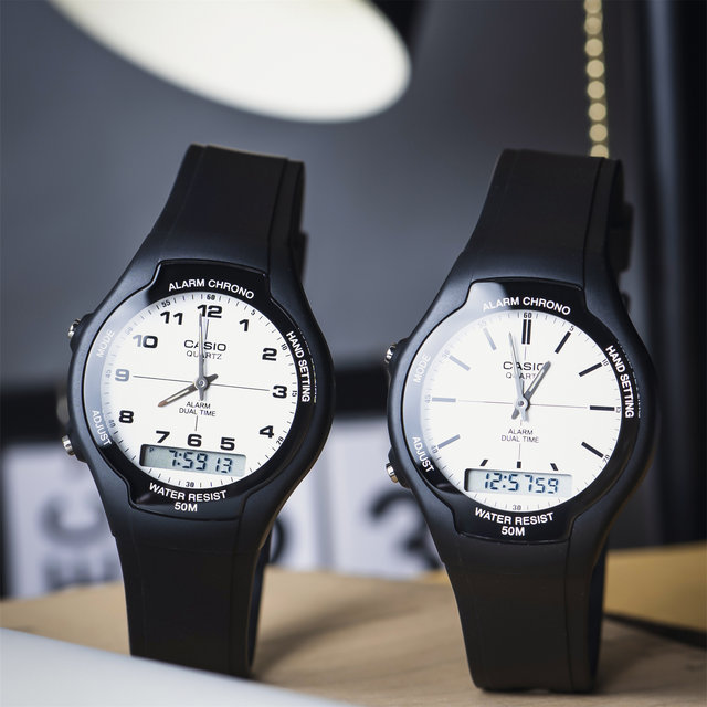 Casio watch CASIO digital pointer dual display student watch waterproof ...