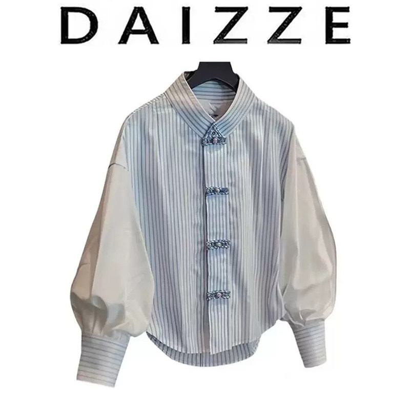 DAIZZE~Chinese style design niche top for women's spring new Chinese ...