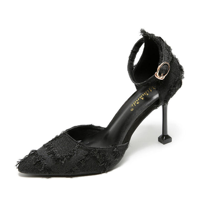 Jingtian Si Teng's same high-heeled shoes for women with swollen feet ...