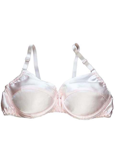 100% mulberry silk zero-bound anti-convex silk bra thin style without steel rings comfortable ...