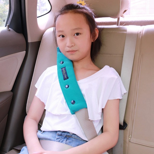 Children's car safety belt shoulder protector anti-stranglehold ...