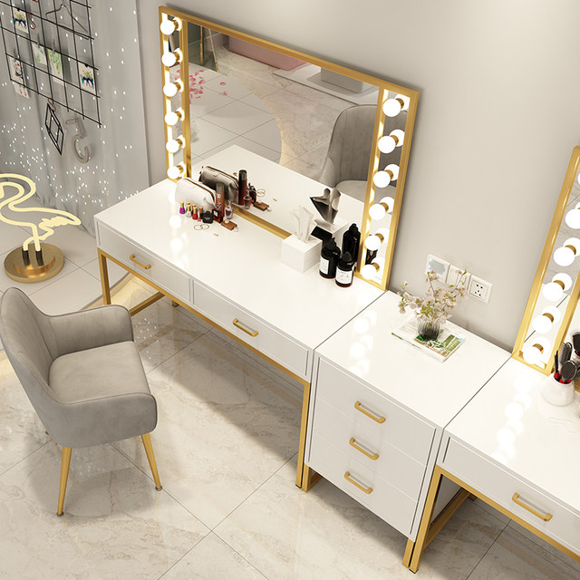 Studios makeup table with lamp wedding shop beauty salon cosmetics ...