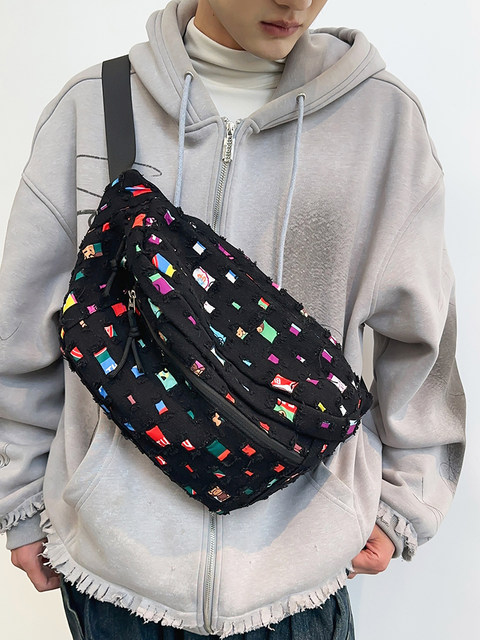 Melody Bag Men's Japanese Fang Sports Large -capacity chest bag ins ...