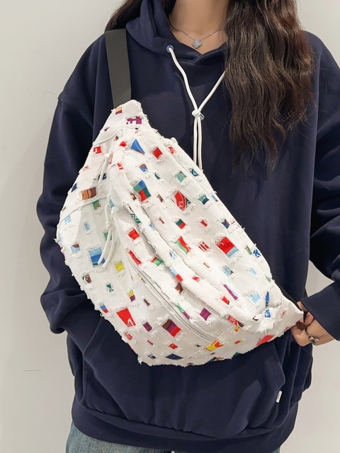 Melody Bag Men's Japanese Fang Sports Large -capacity chest bag ins ...