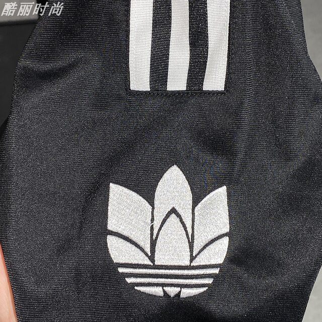 Adidas clover men's and women's jacket Adidas classic retro three ...