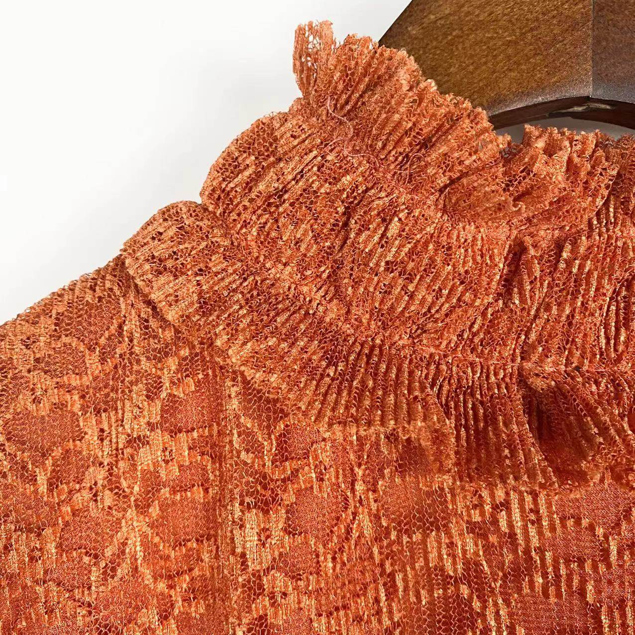 B0074 New Women's Half Half -Leading Lace Skirt Platform Temperament ...