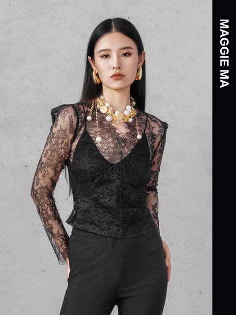 Maggie Ma Designer Style Summer French Versatile Exquisite Lace Inner ...