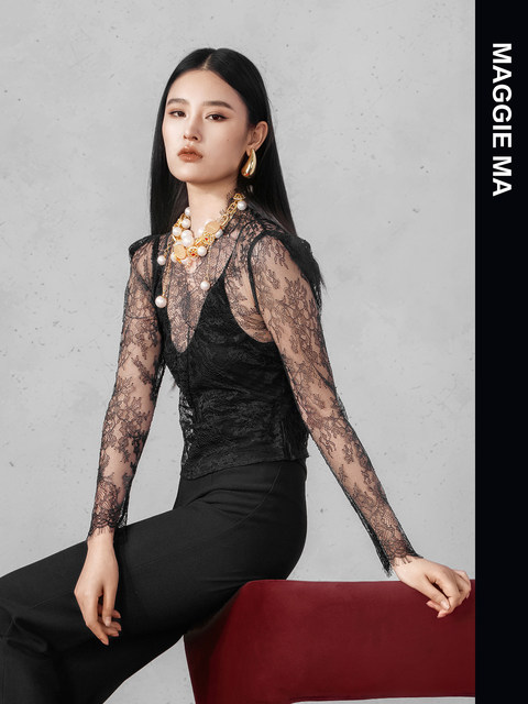 Maggie Ma Designer Style Summer French Versatile Exquisite Lace Inner ...