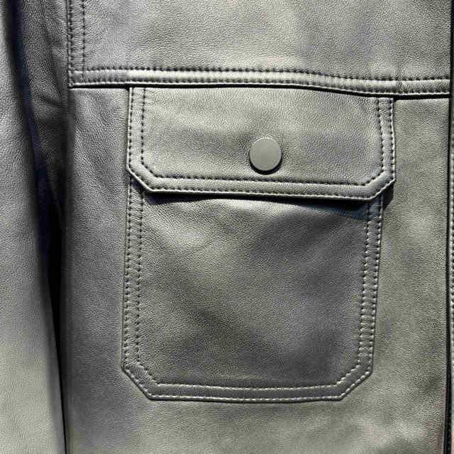 G Family Men's Autumn and Winter New Black -gray Gradm -changing Lamb Leather Templim Specup ...