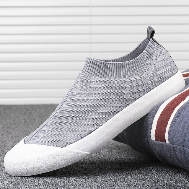 Flash step sandals for men 2024 summer breathable fly weave men's shoes ...