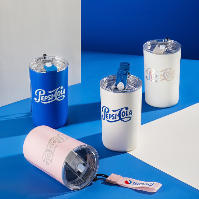 Cup Bear children's thermos cup Pepsi co-branded pot belly cup summer ...